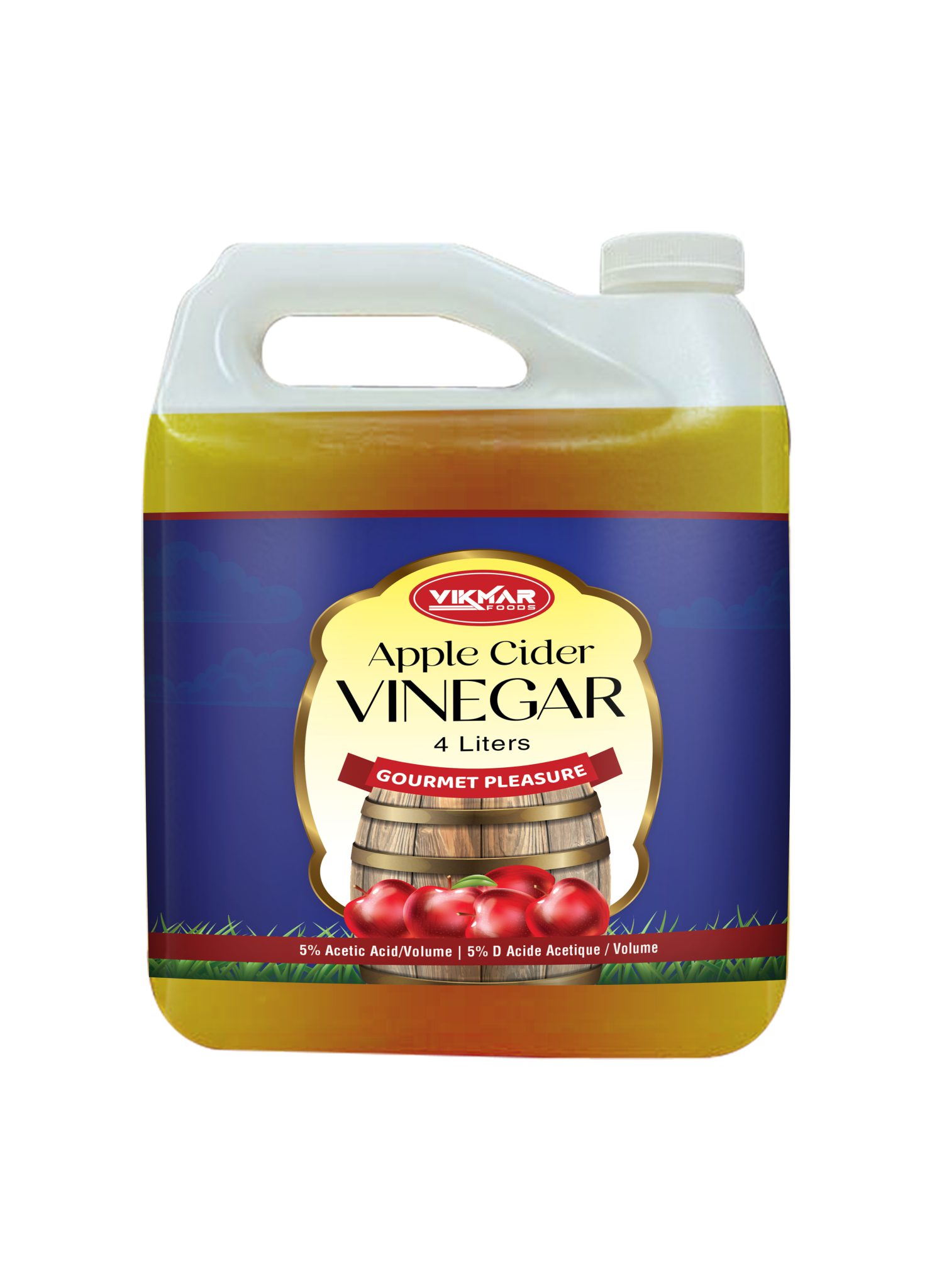 Apple Cider Vinegar – 4 Liter – Vikmar Foods Canada | Bulk Canola Oil ...
