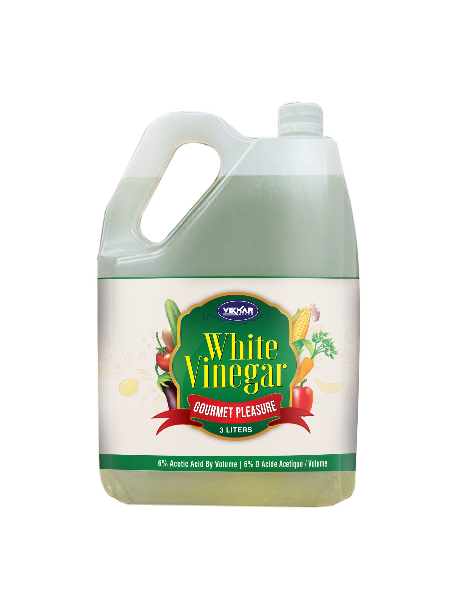 White Vinegar – 3 Liter – Vikmar Foods Canada | Bulk Canola Oil in IBC ...